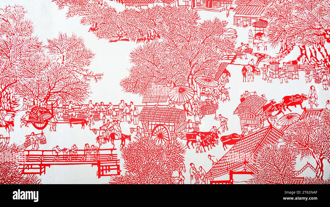 Chinese paper-cut crafts Stock Photo - Alamy