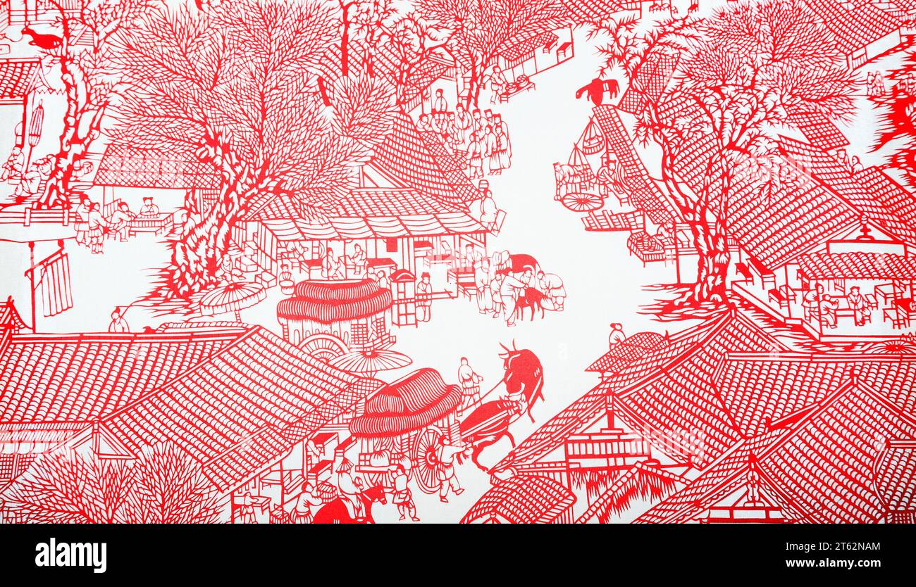 Chinese paper-cut crafts Stock Photo - Alamy