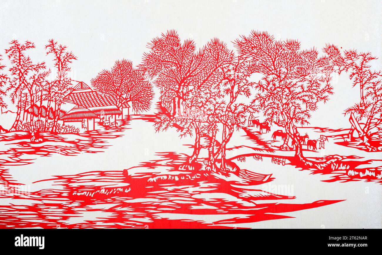 Chinese paper-cut crafts Stock Photo - Alamy