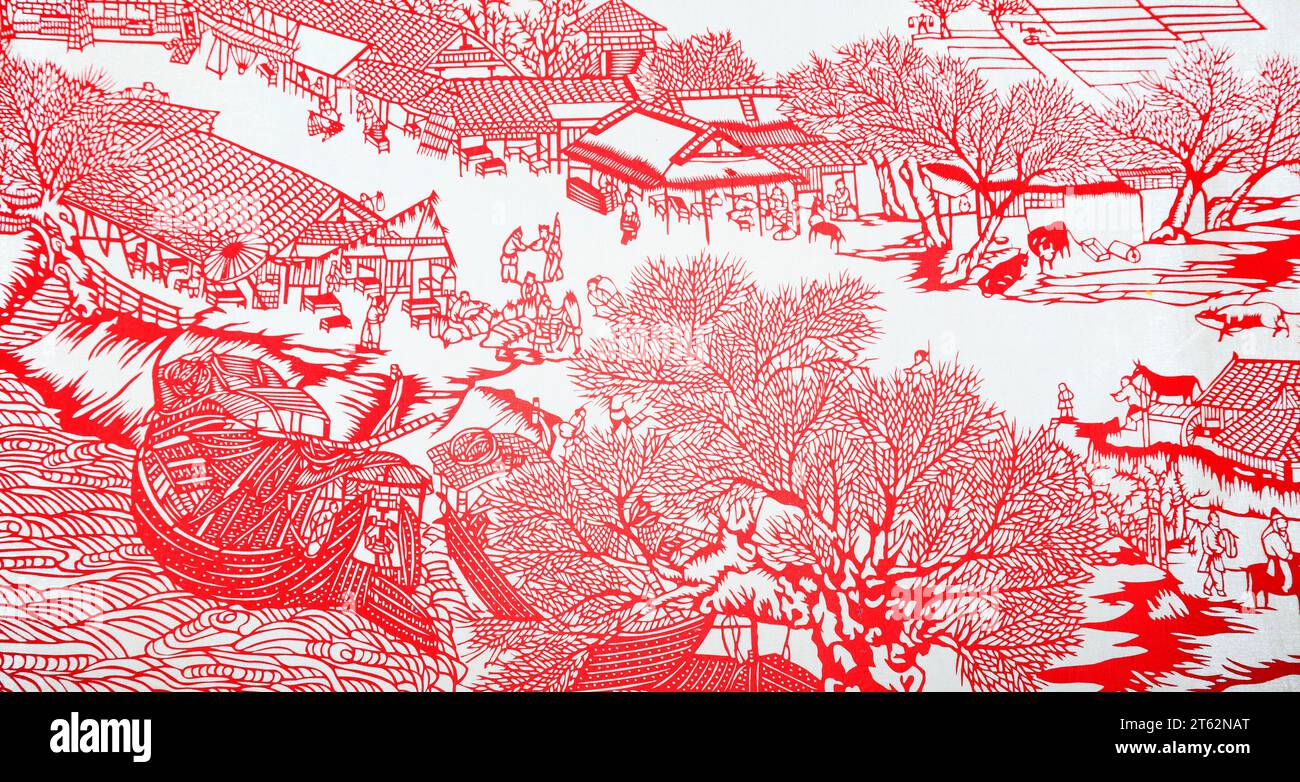 Chinese paper-cut crafts Stock Photo - Alamy