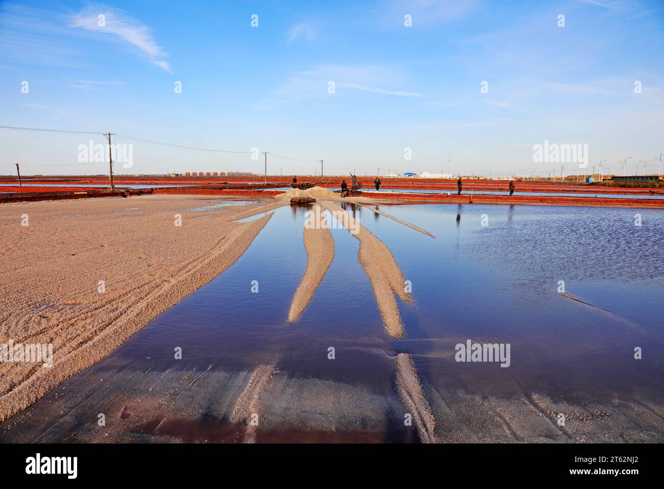 salt field scenery Stock Photo - Alamy