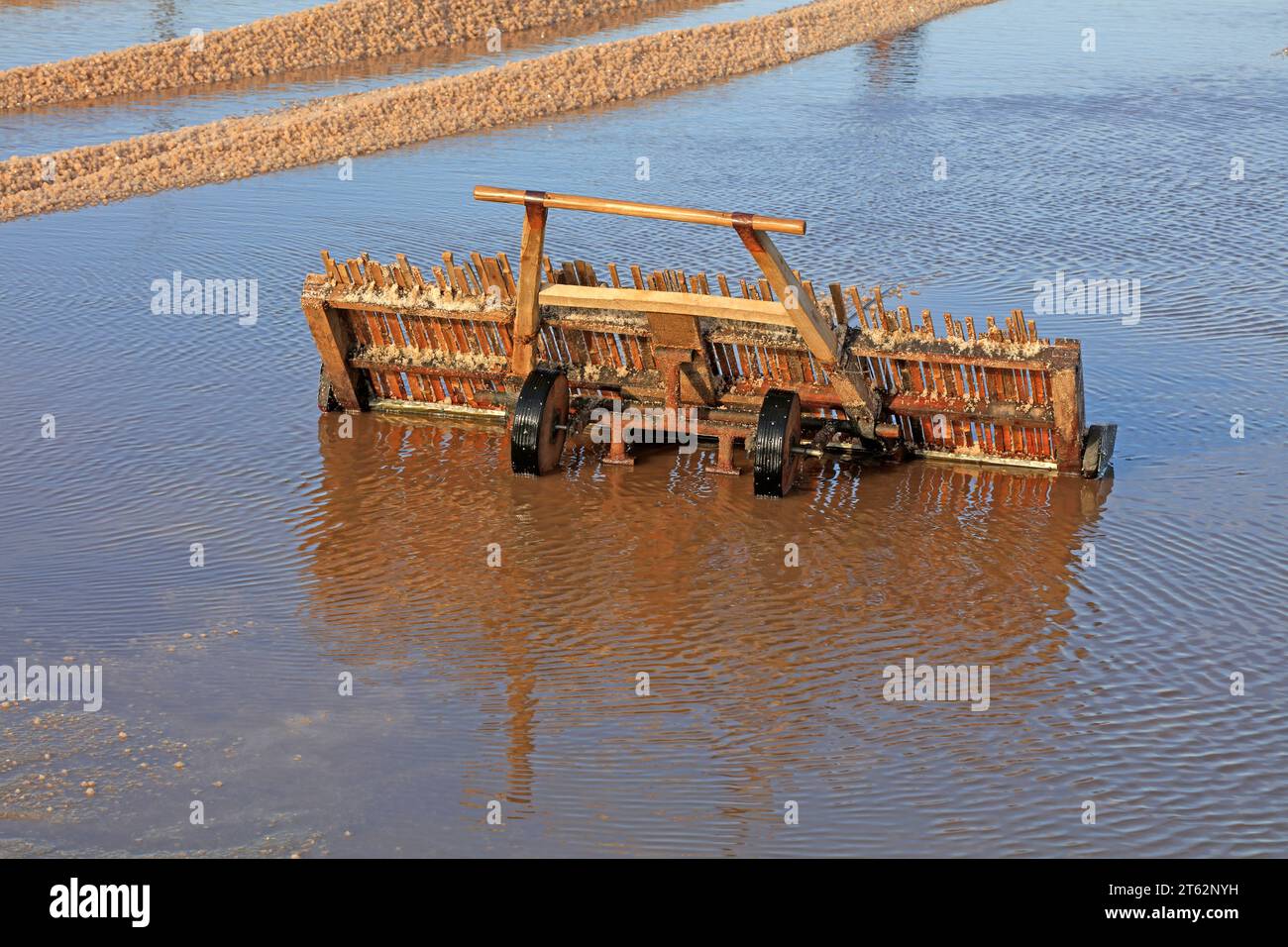 Salt production equipment Stock Photo - Alamy