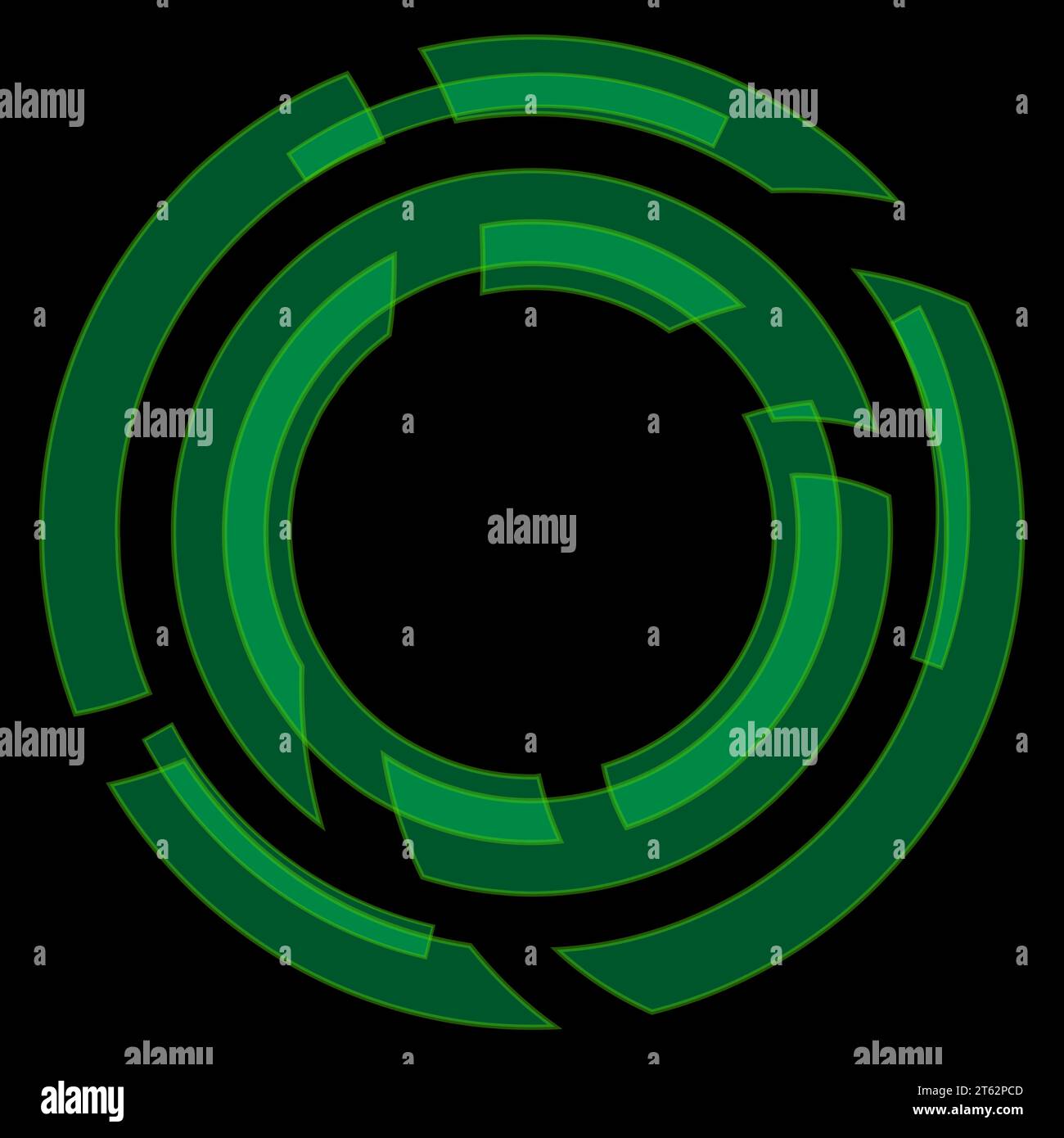 Digital circular clipart isolated on black background. Vector Stock ...