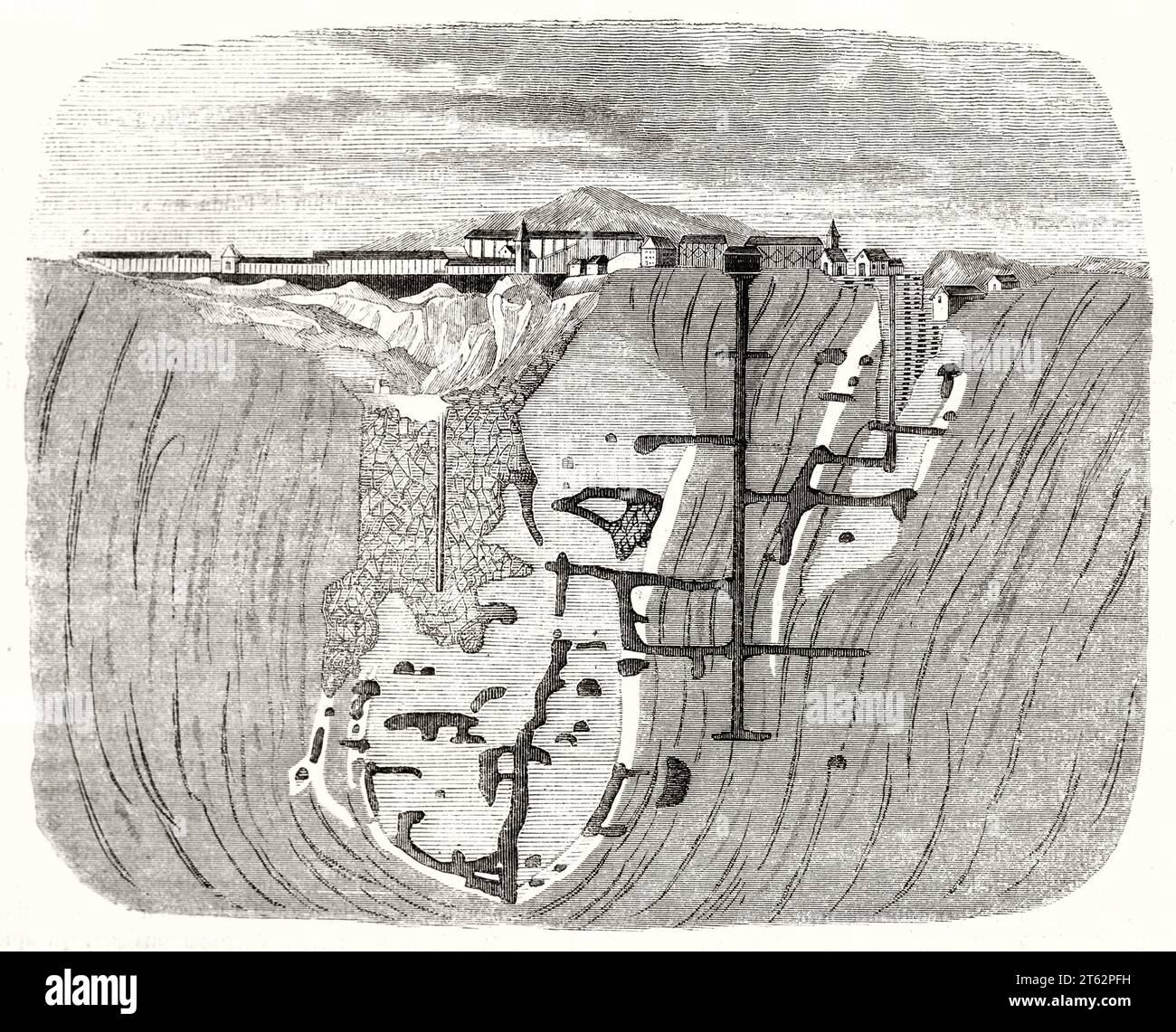 Cross section of a mine hi-res stock photography and images - Alamy