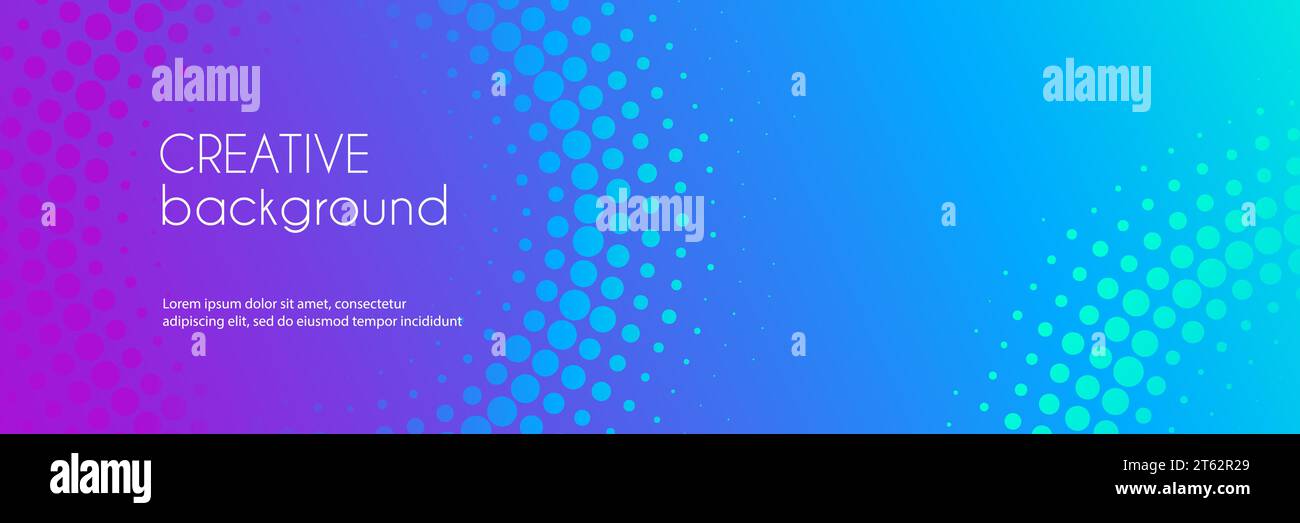 Abstract gradient dotted vector banner template. Business minimal ...