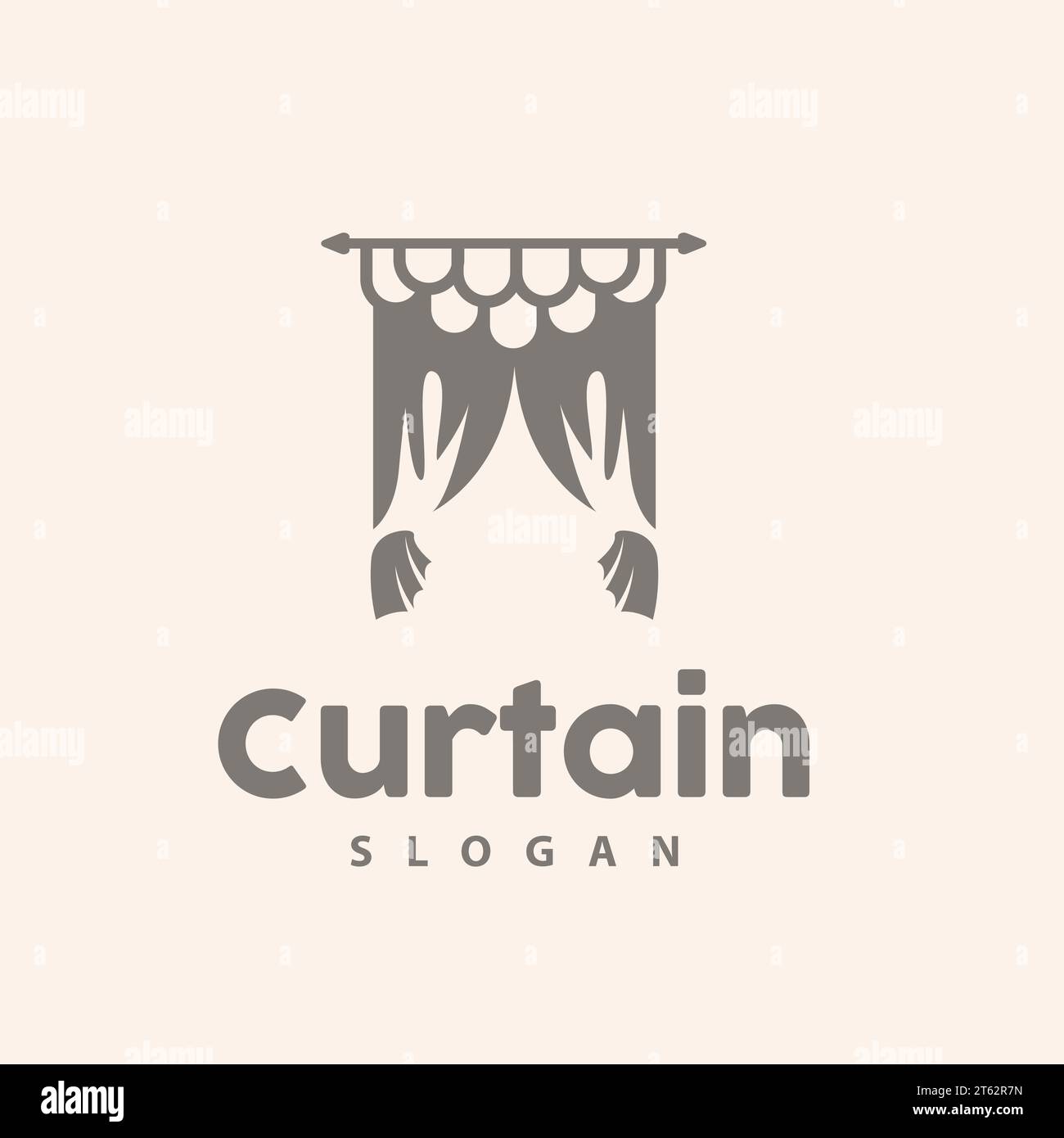 Curtain Logo, Home Interior Simple Design, Furniture Window Curtain ...