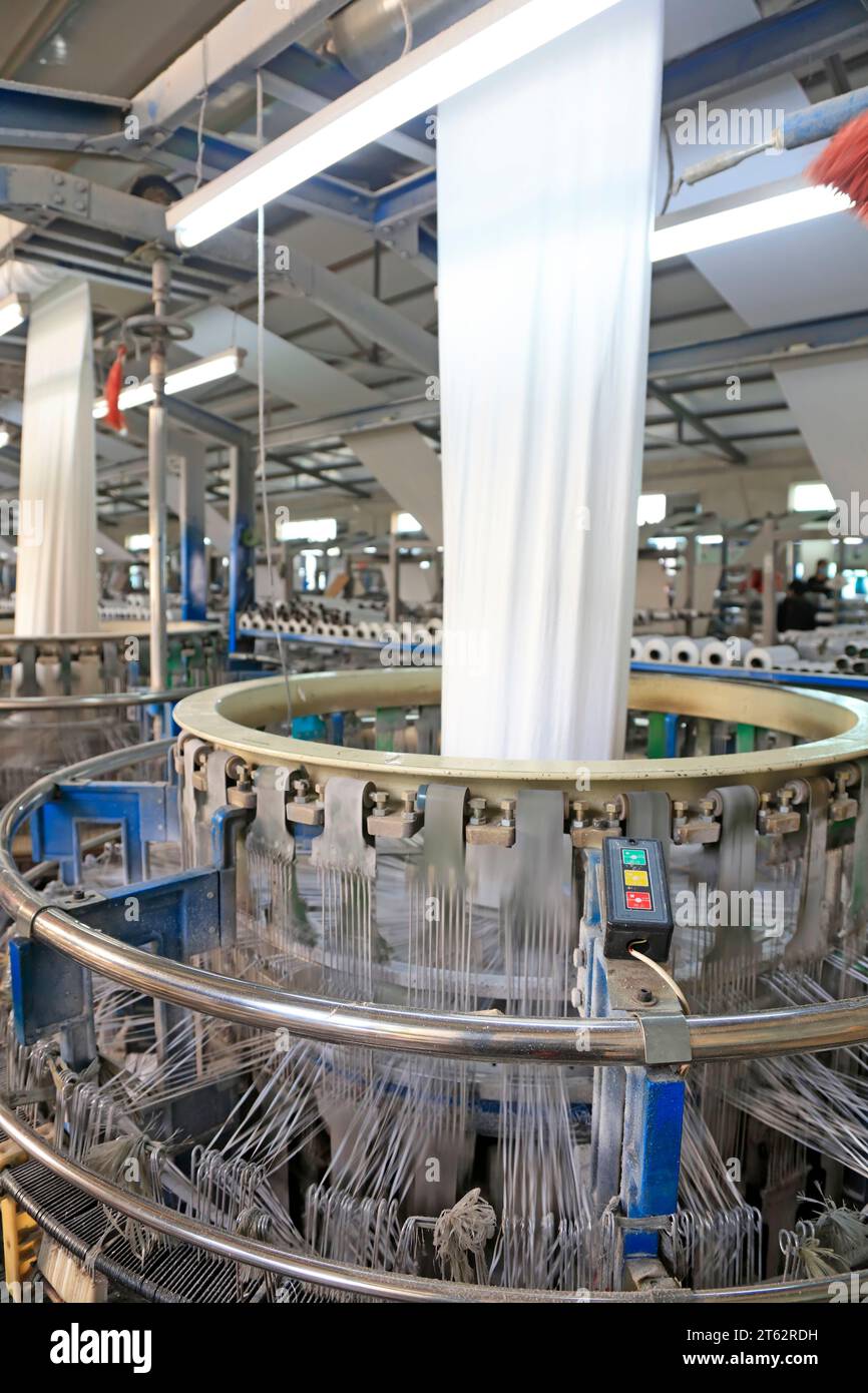 textile workshop woven factory Stock Photo - Alamy