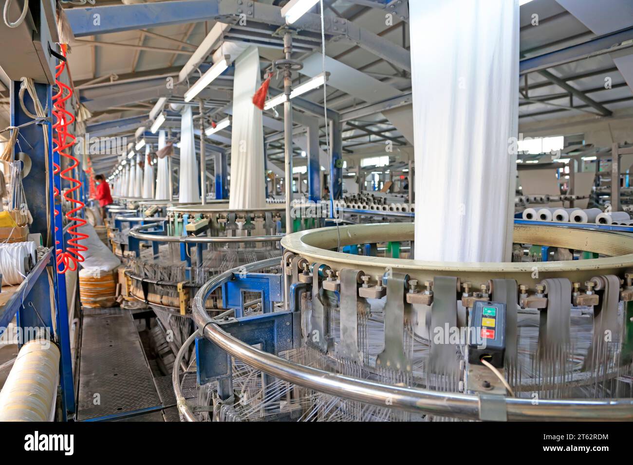 textile workshop woven factory Stock Photo - Alamy