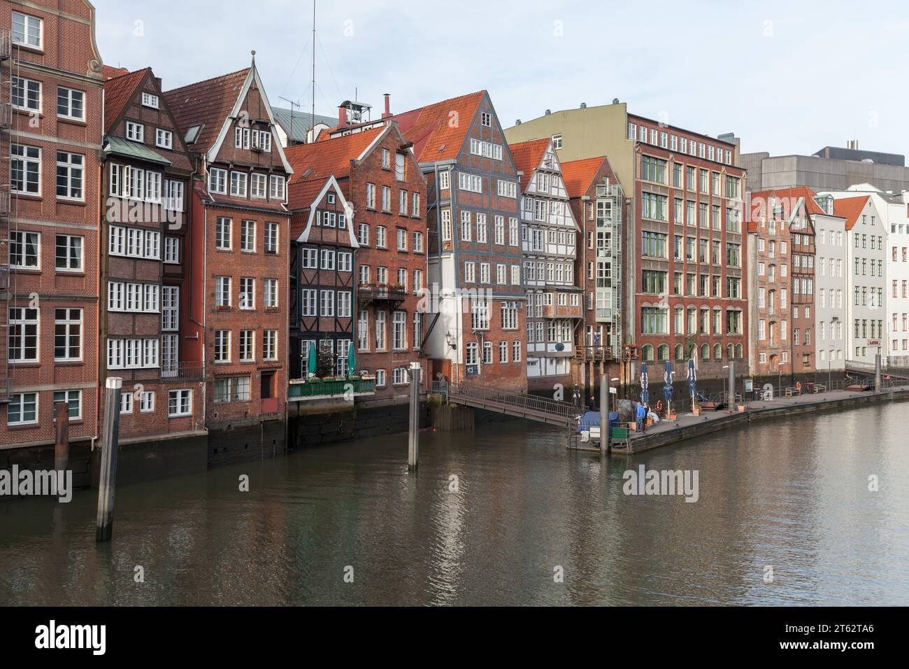 Hamburg, Germany - November 30, 2018: Old Hamburg town view with ...