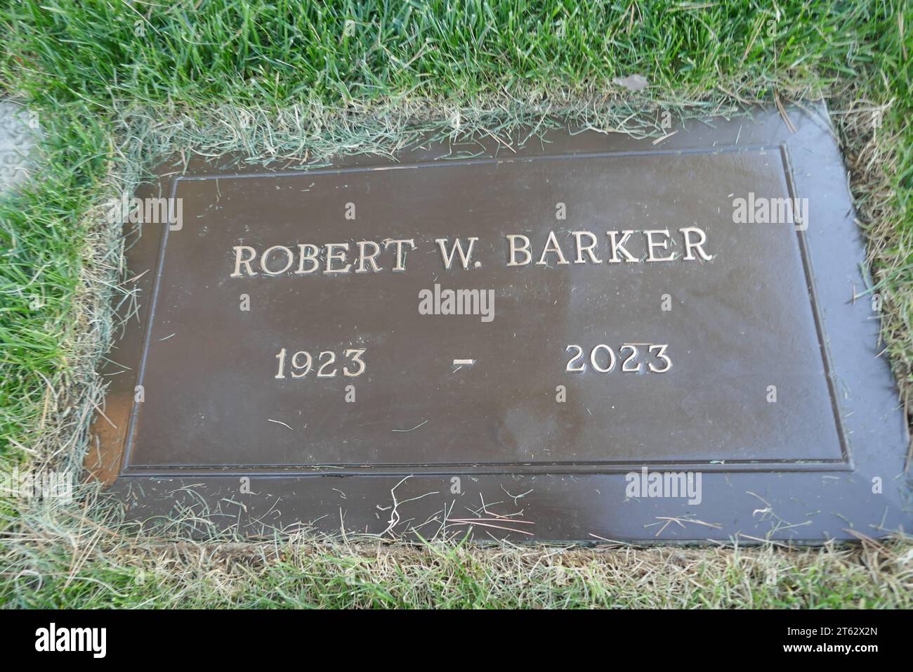 Los Angeles, California, USA 6th November 2023 Television Personality Bob Barker New Grave Stone ...