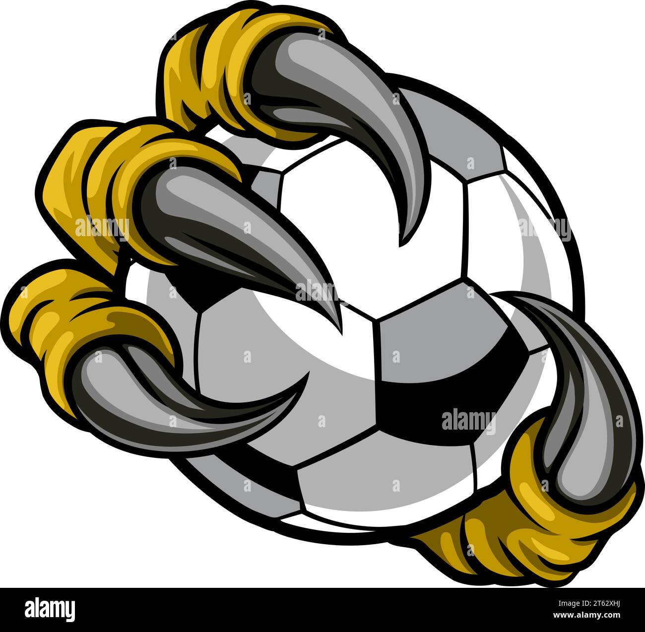 Soccer Football Ball Claw Eagle Monster Hand Stock Vector Image & Art ...