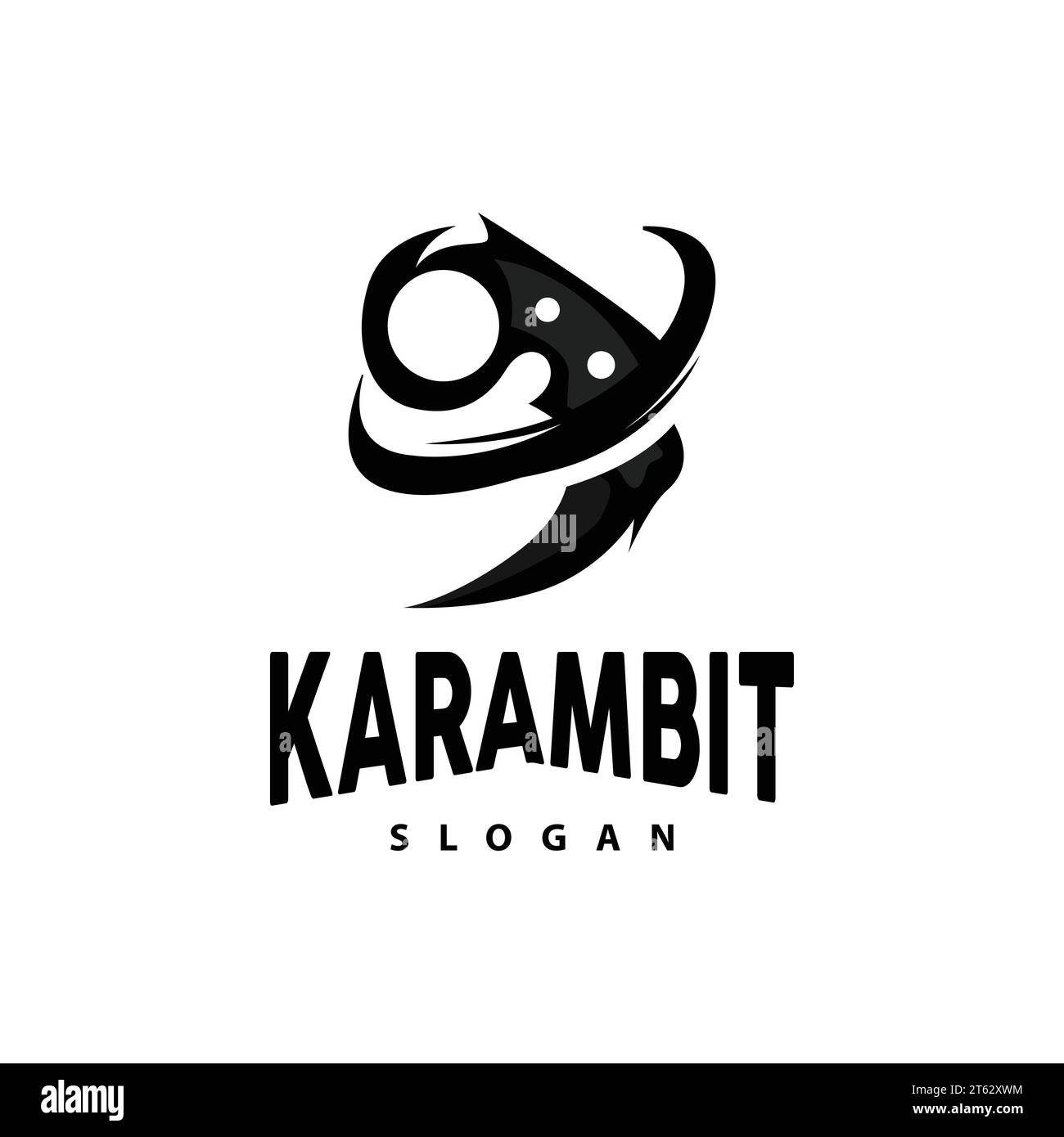 Kerambit Logo, Indonesia Fighting Weapon Vector, Ninja Fighting Tool ...