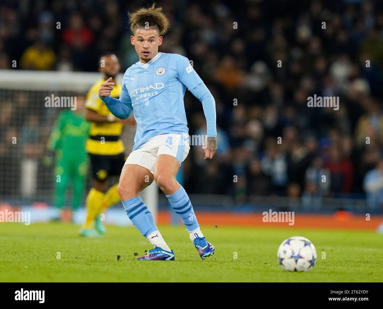 Manchester, England, 7th November 2023. Kalvin Phillips of Manchester City during the UEFA ...