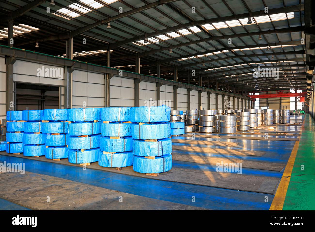 Strip steel in the factory Stock Photo - Alamy
