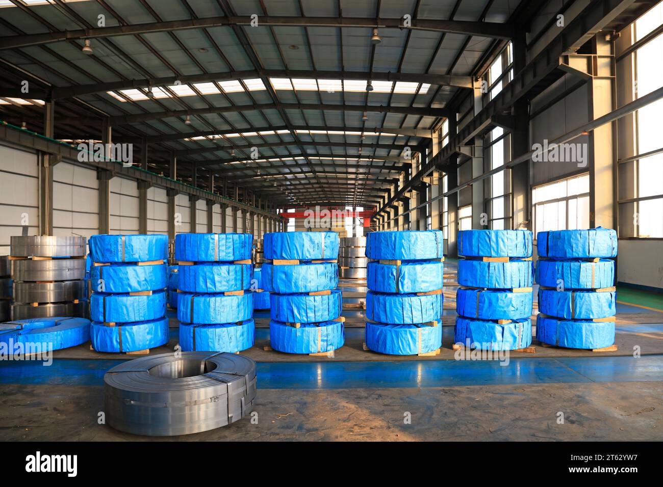 Strip steel in the factory Stock Photo - Alamy