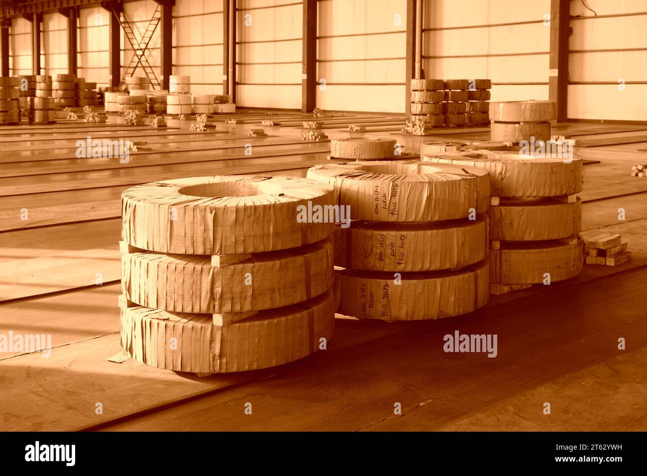 Strip steel in the factory Stock Photo - Alamy