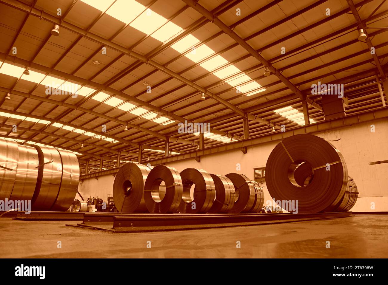 Strip steel in the factory Stock Photo - Alamy