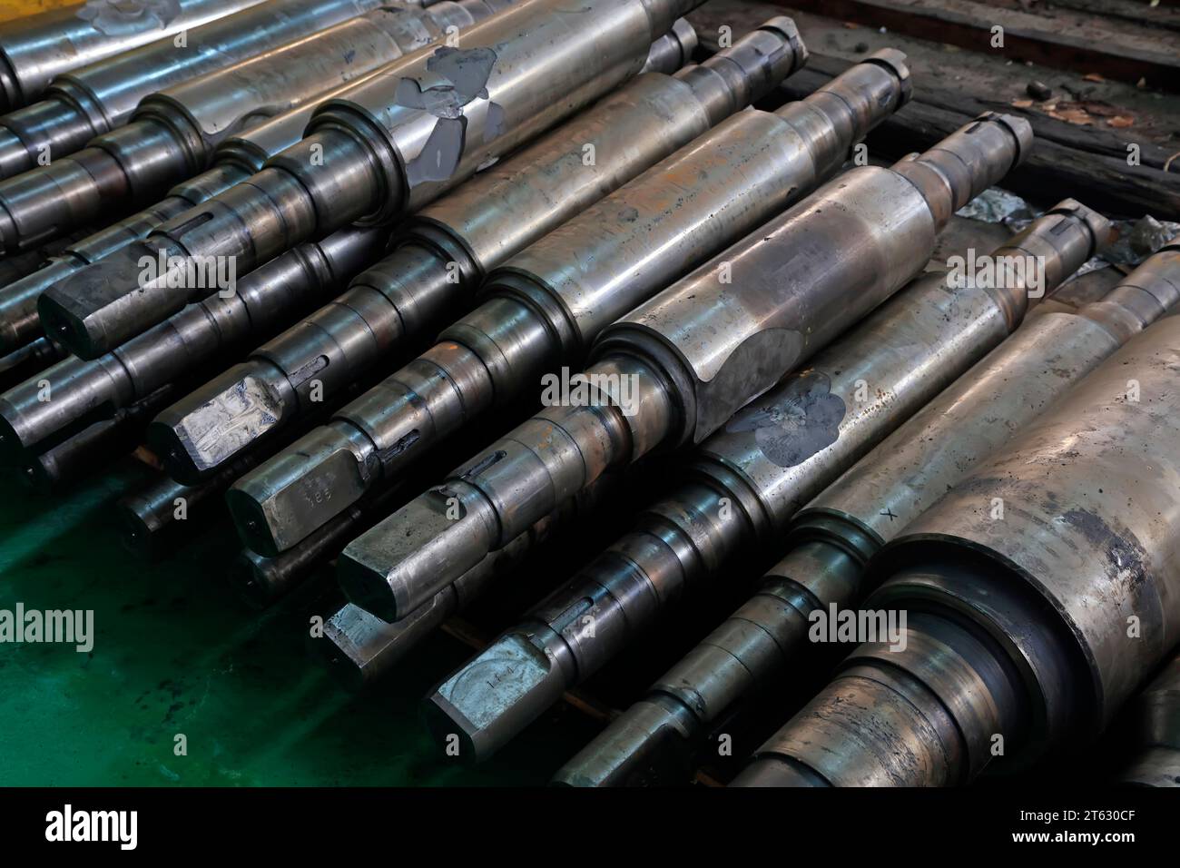 mechanical rollers arranged together Stock Photo - Alamy