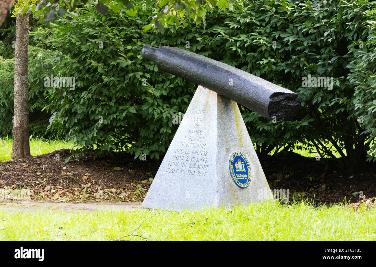 Monument to the Halifax Explosion, Halifax Nova Scotia Canada, 1917 ...