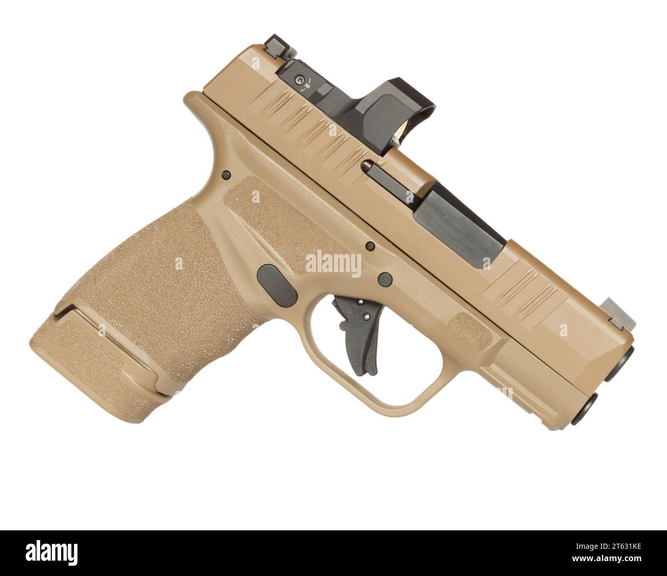 Red dot sight on a small semi automatic handgun that is ideal for ...