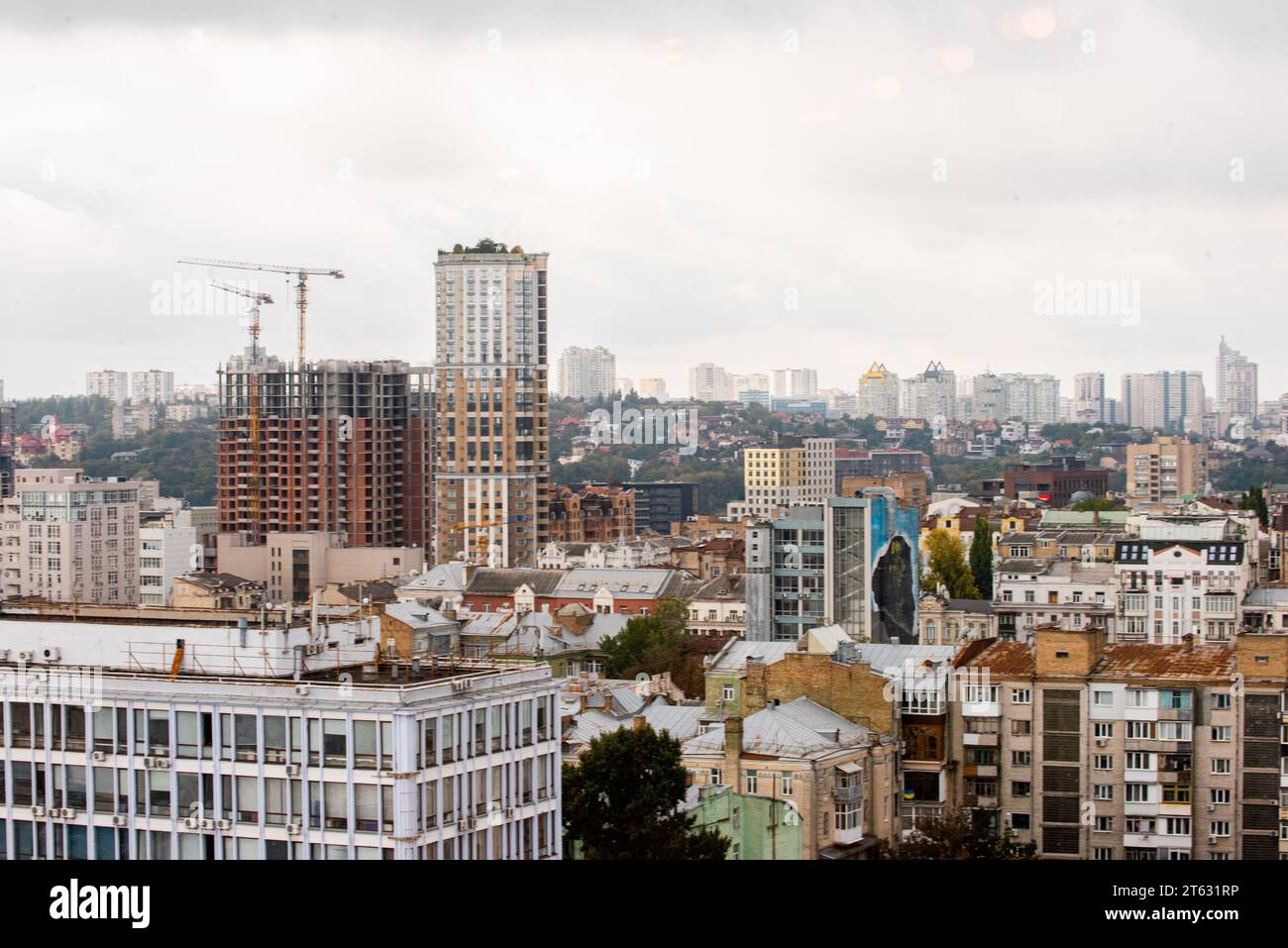 The city of Kyiv during the air alarm, war Stock Photo - Alamy