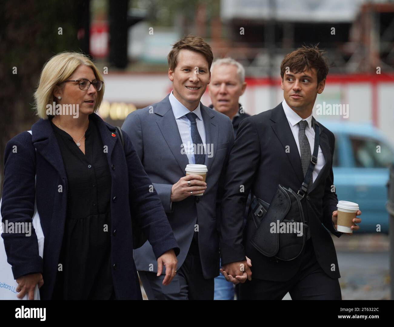 Dustin Lance Black (centre) arrives at Westminster Magistrates' Court ...