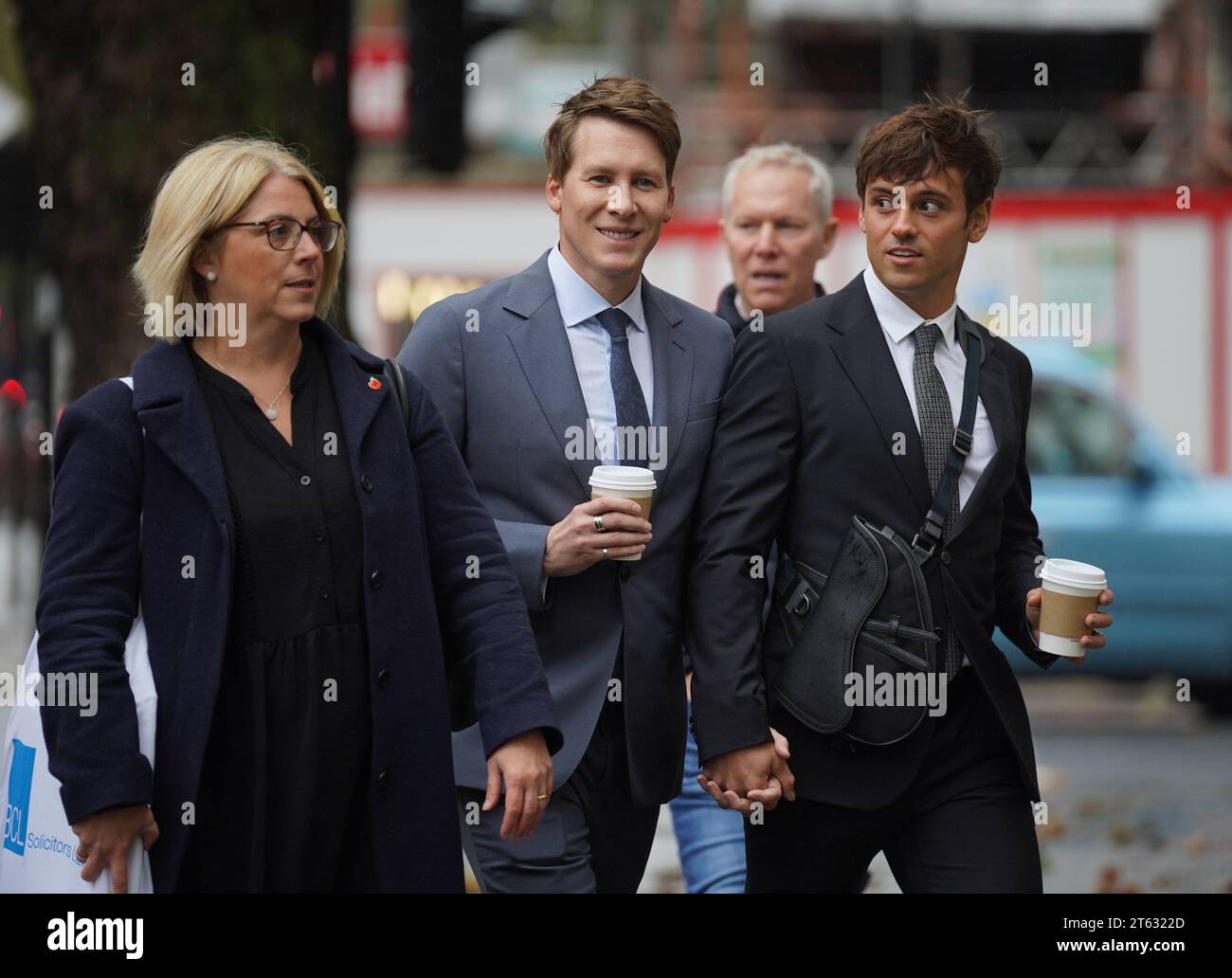 Dustin Lance Black (centre) arrives at Westminster Magistrates' Court ...