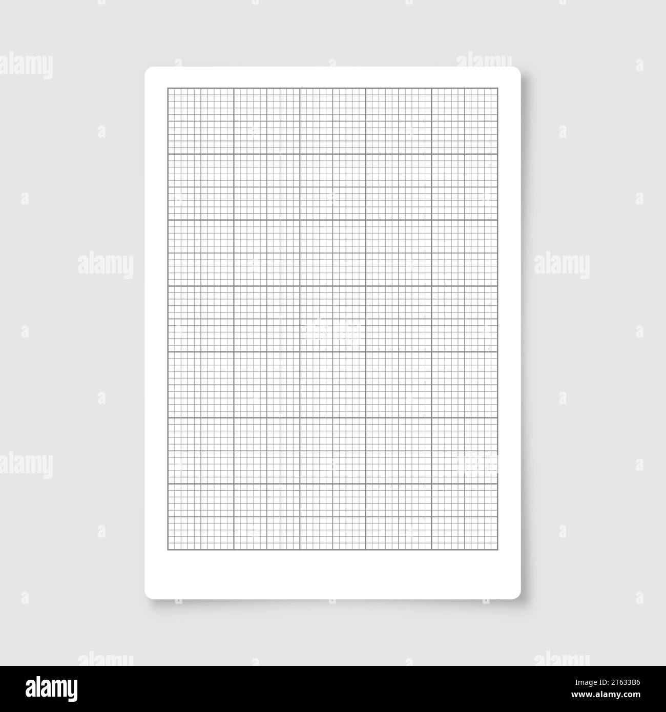 Sheet of graph paper with grid. Millimeter paper texture, geometric ...