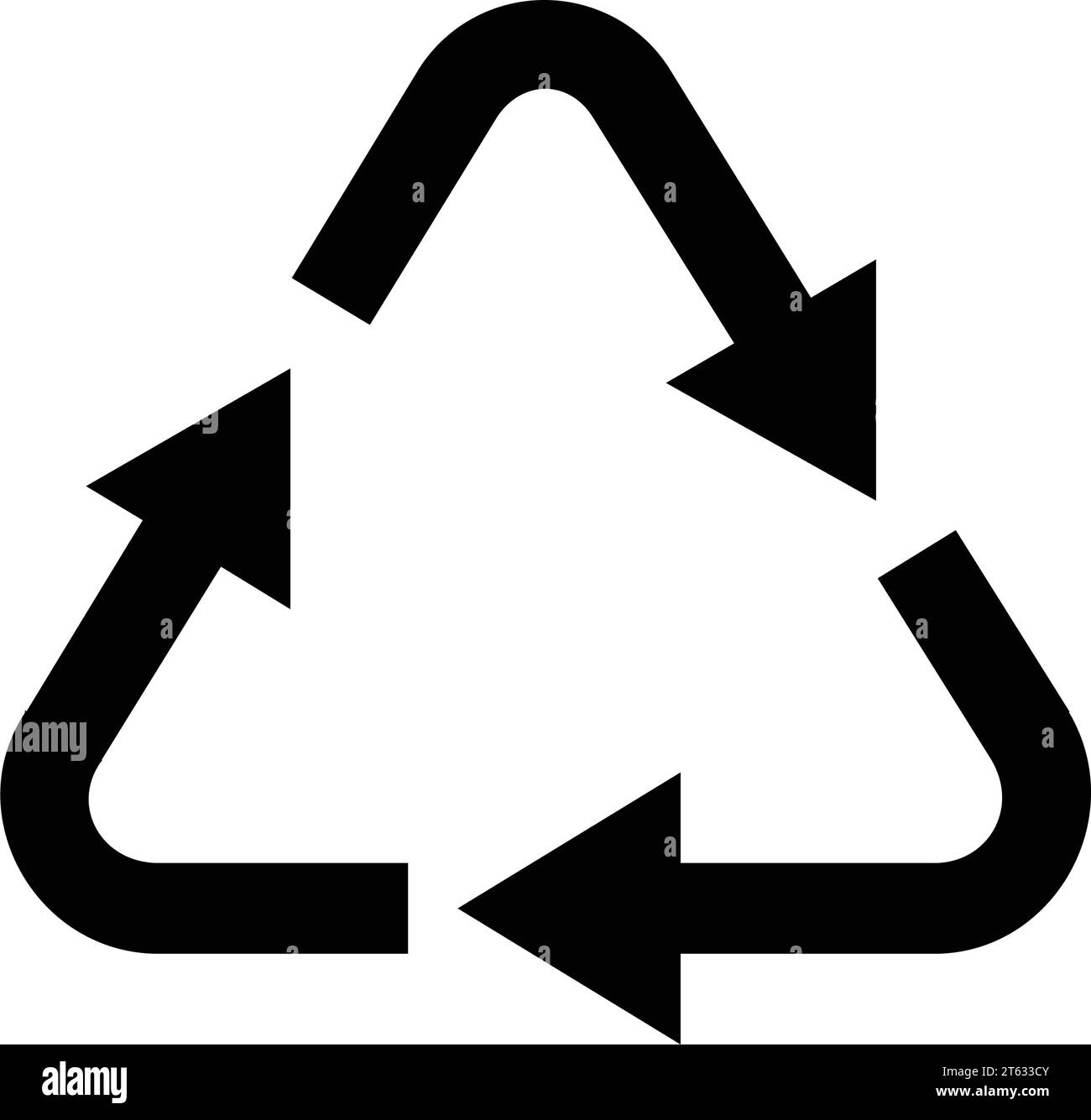 classic triangle recycle resin code symbol logo vector symbol isolated ...