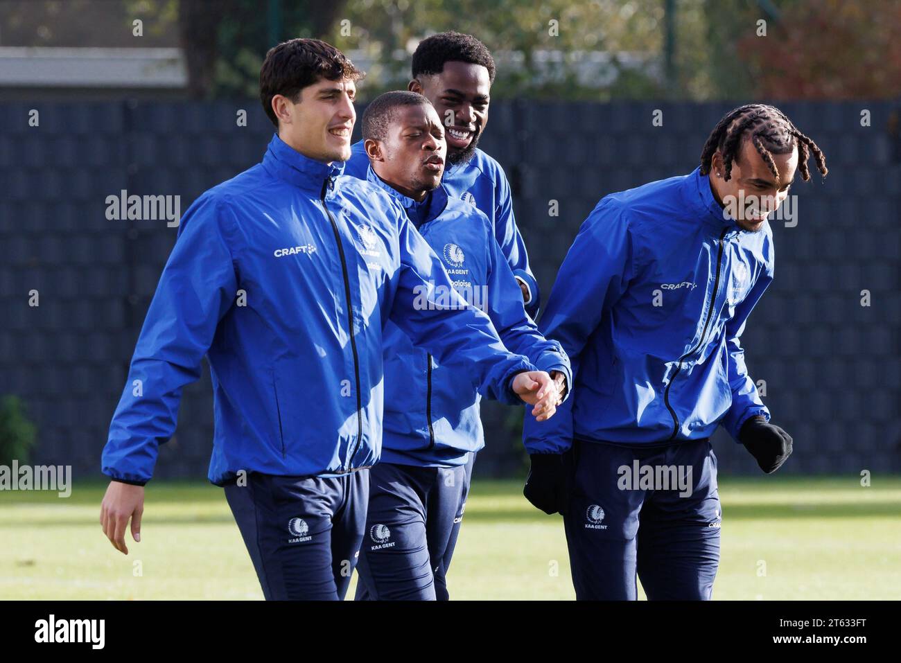 Gent, Belgium. 08th Nov, 2023. Gent's Omri Gandelman, Gent's Mathias ...