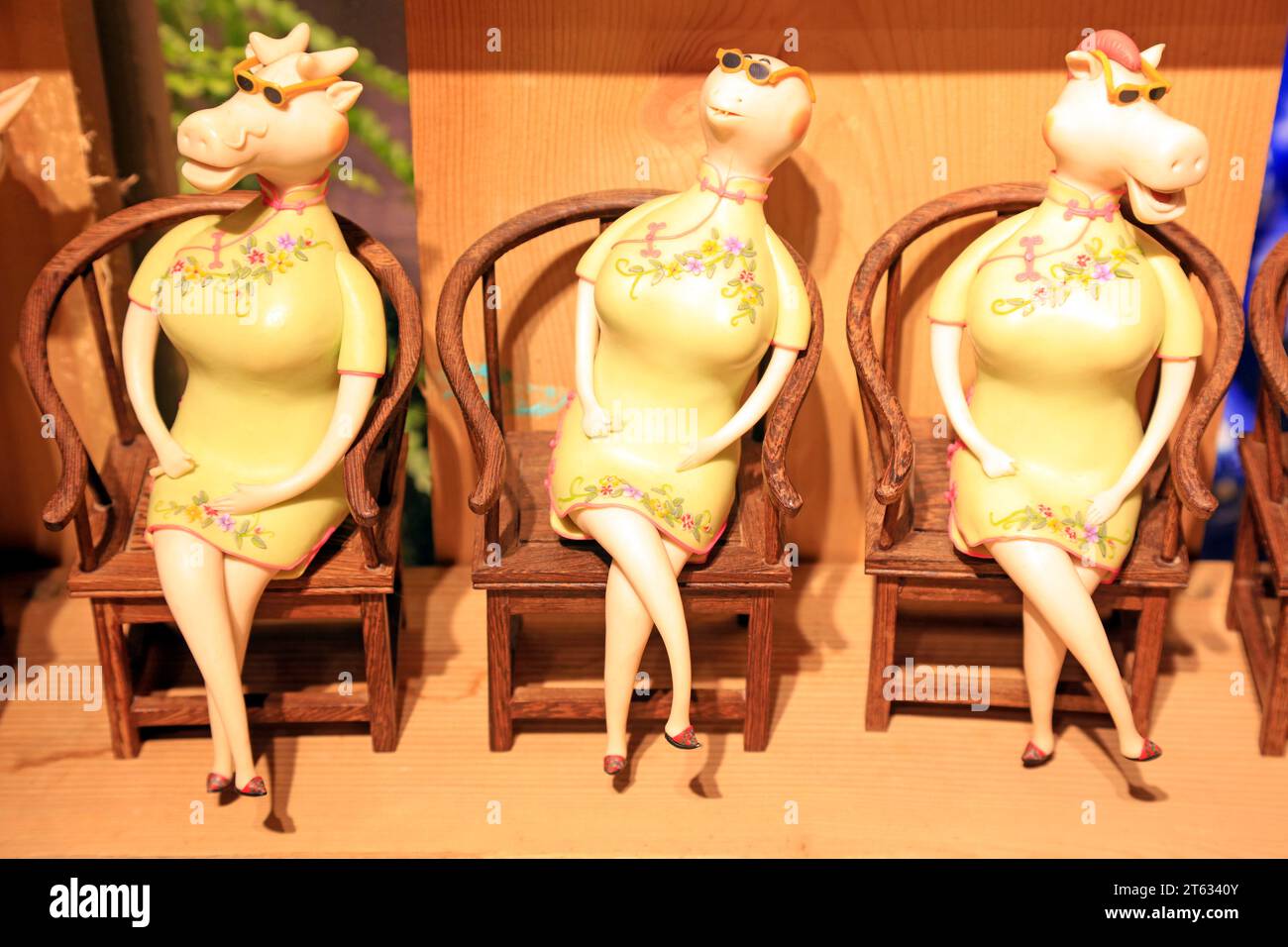 exquisite ceramic cartoon sculpture Stock Photo - Alamy