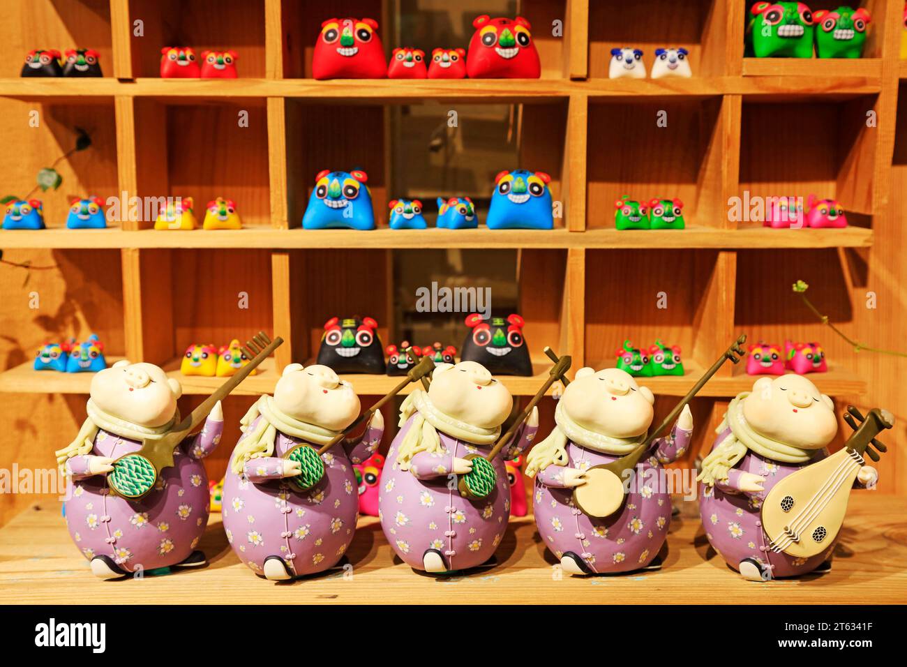 exquisite ceramic cartoon sculpture Stock Photo - Alamy