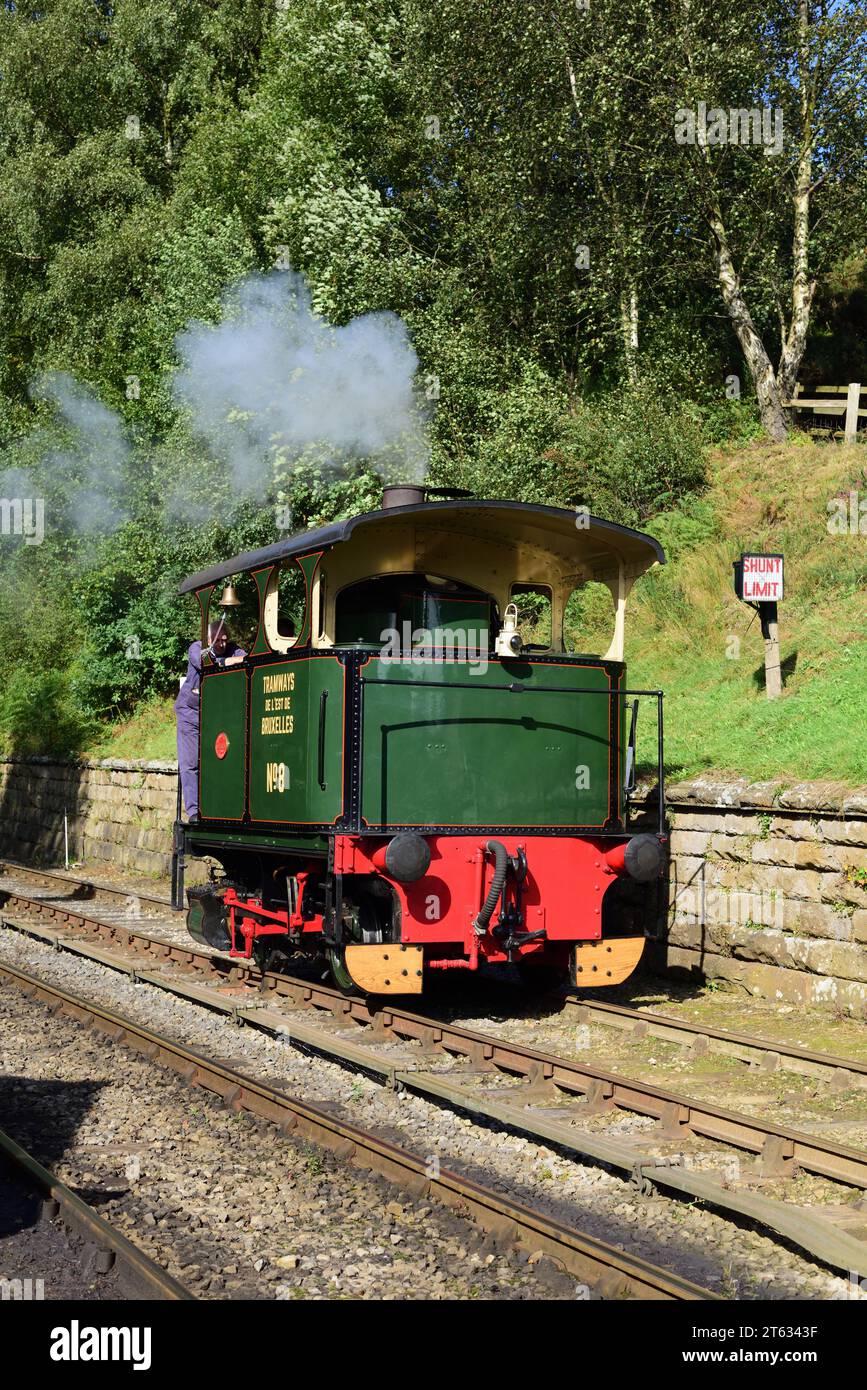 Tramways de l'est de Bruxelles steam tram No 8 'Lucie' at Goathland ...