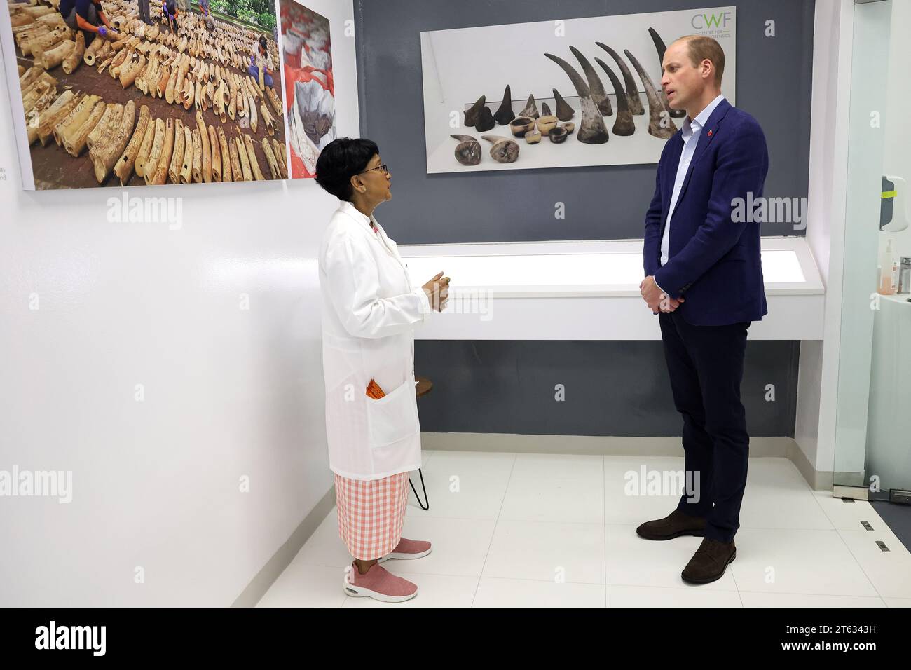 The Prince of Wales speaks with Dr. Charlene Judith Fernandez, Director ...