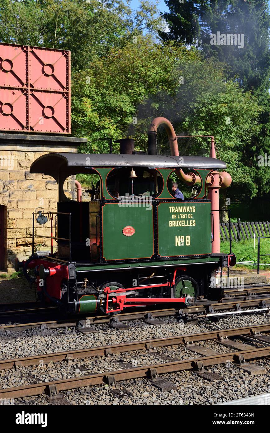 Tramways de l'est de Bruxelles steam tram No 8 'Lucie' at Goathland ...