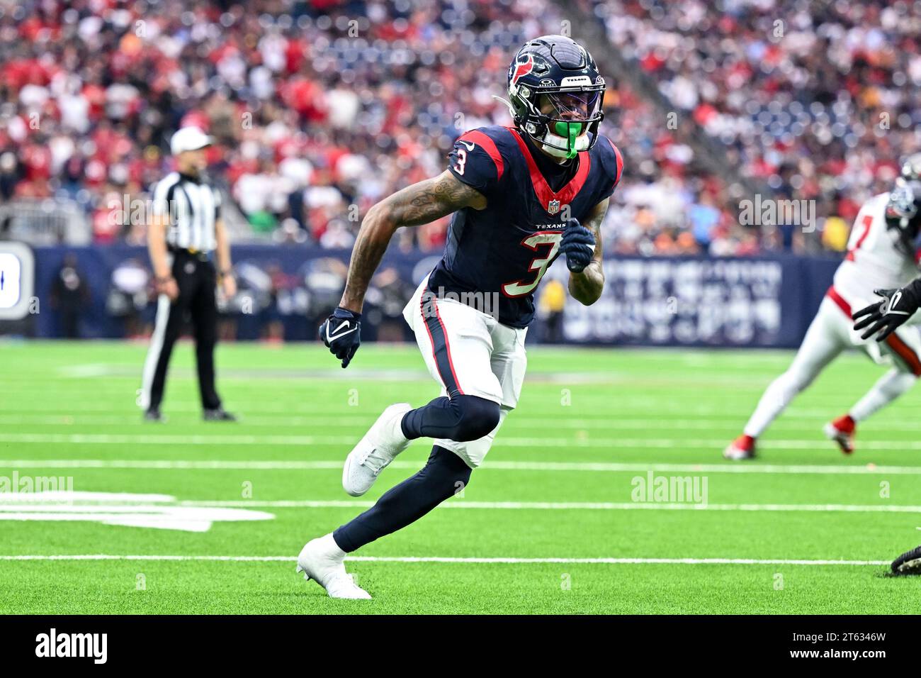 Houston Texans wide receiver Tank Dell (3) in action during an NFL ...