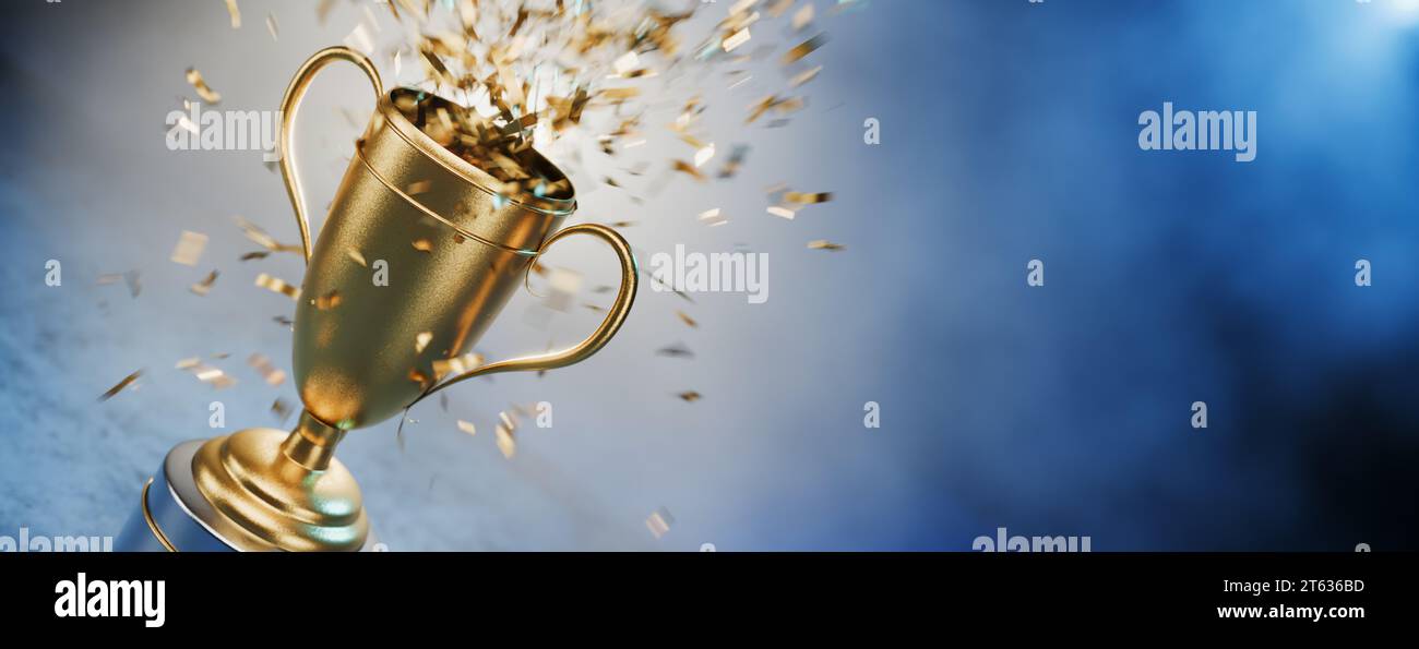 Winner's Cup. Achievements. Victory. Goal achievement concept. First ...