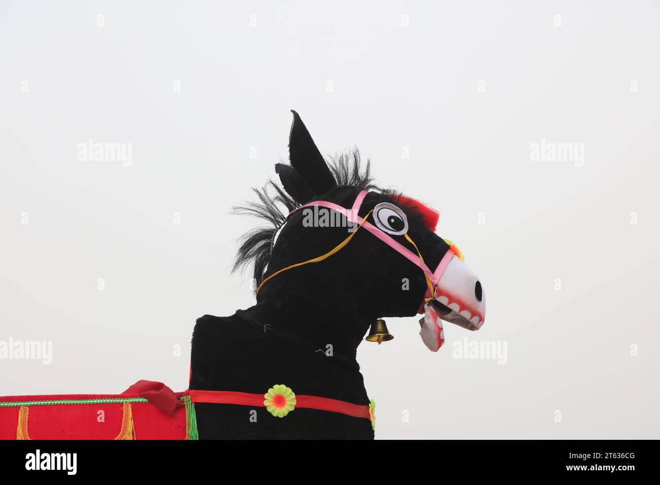 Donkey props of Chinese folk dance Stock Photo - Alamy