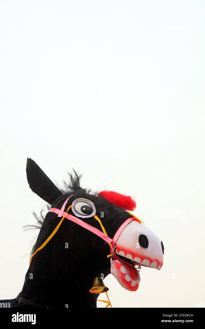 Donkey props of Chinese folk dance Stock Photo - Alamy