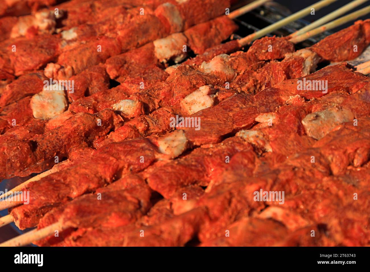 Chinese traditional food mutton string Stock Photo - Alamy