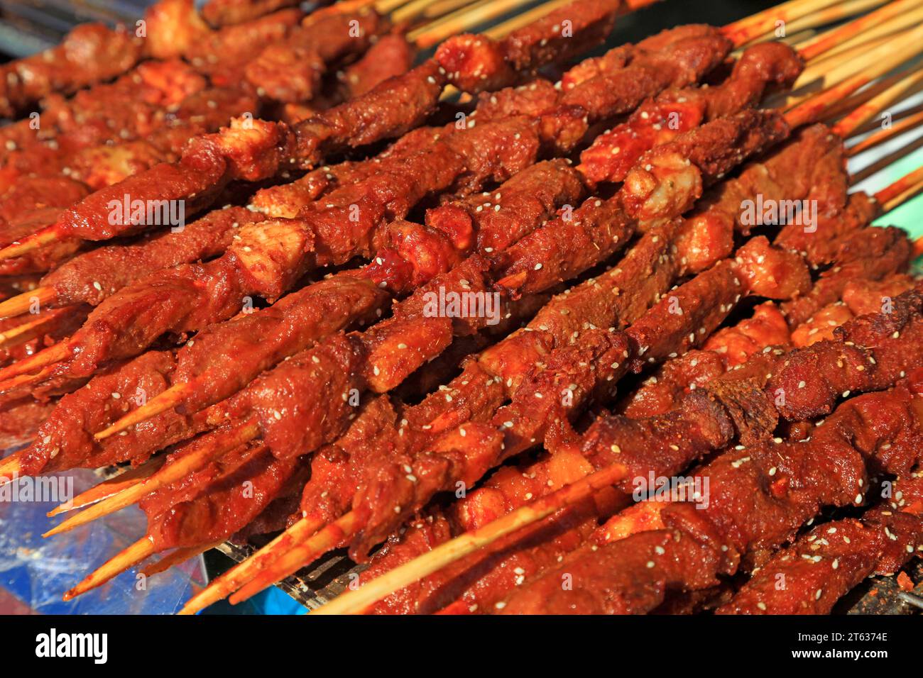 Chinese traditional food mutton string Stock Photo - Alamy