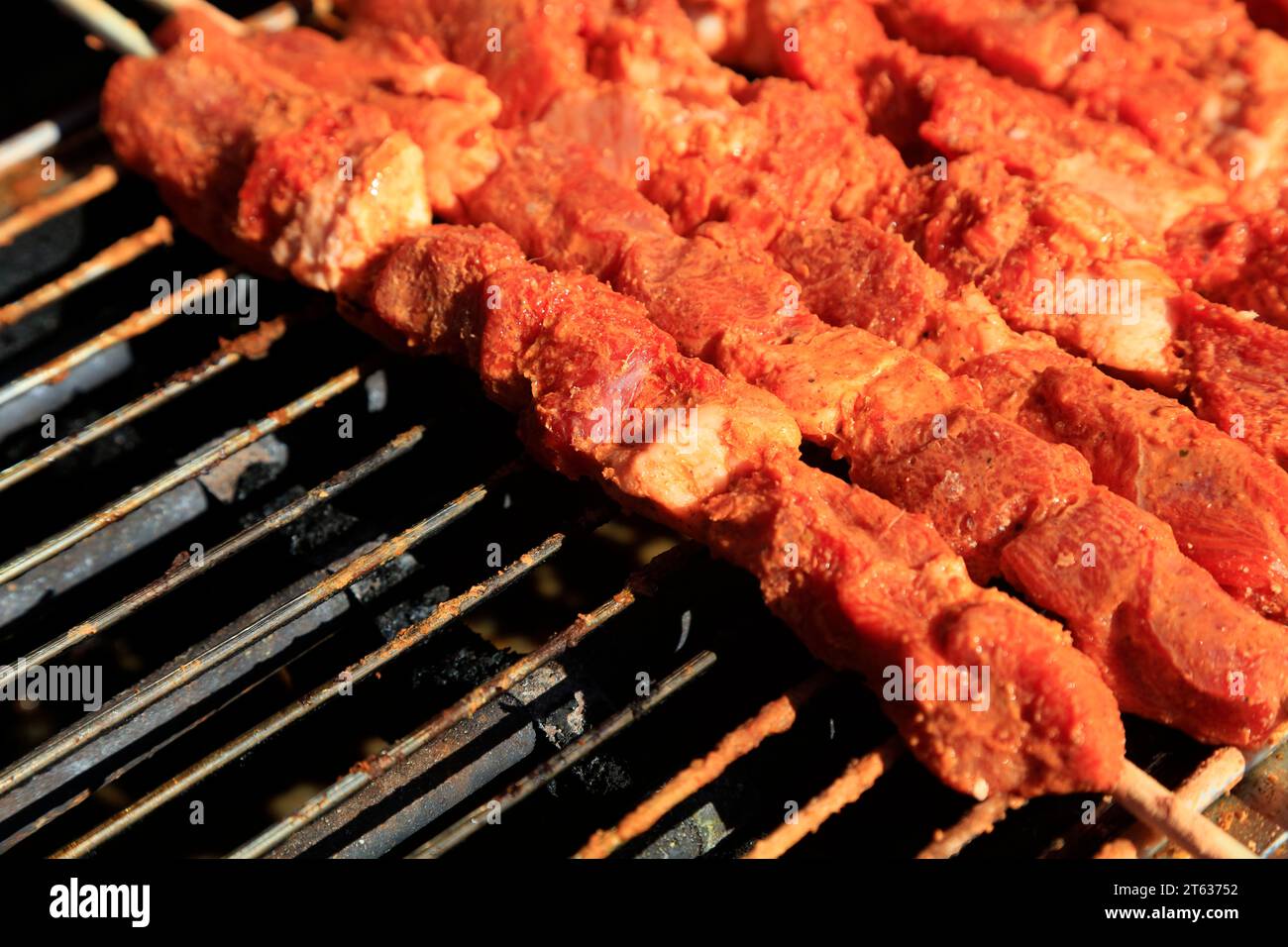 Chinese traditional food mutton string Stock Photo - Alamy
