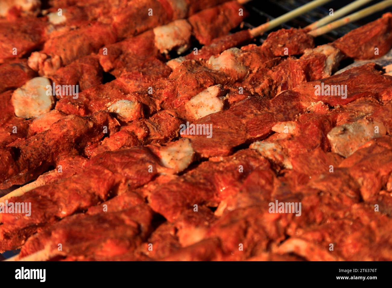 Chinese traditional food mutton string Stock Photo - Alamy