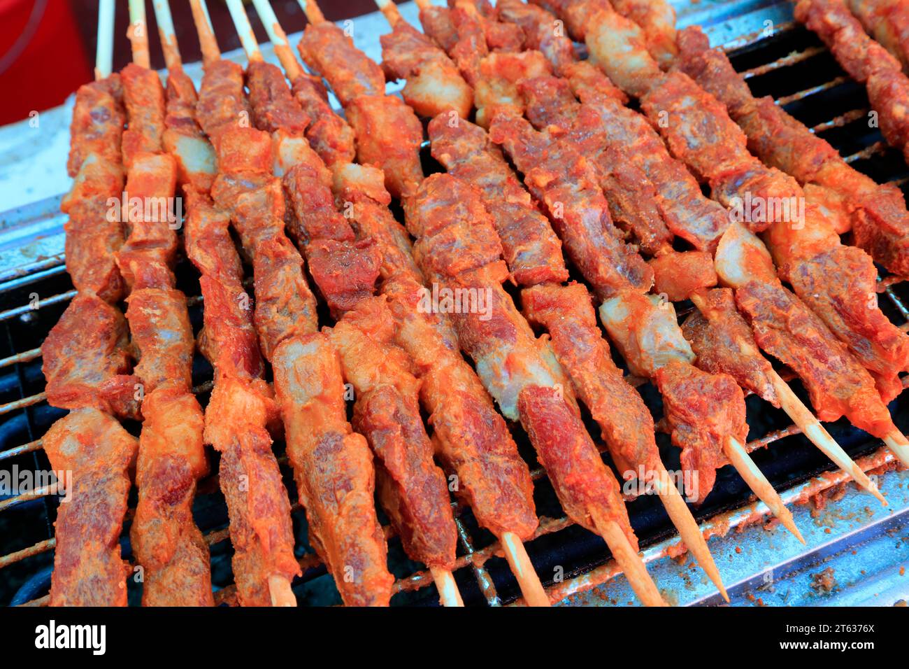 Chinese traditional food mutton string Stock Photo - Alamy
