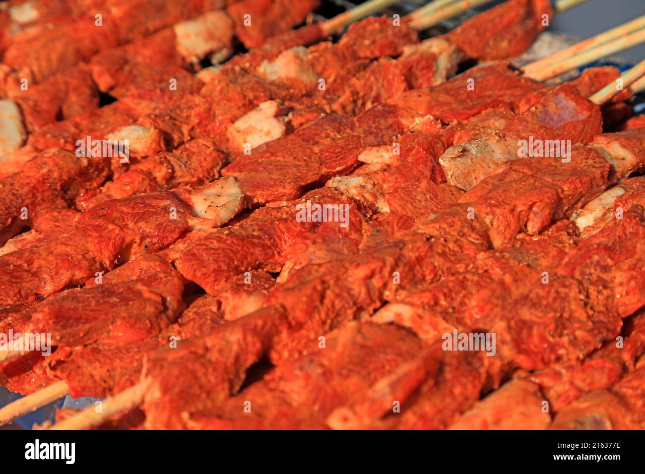 Chinese traditional food mutton string Stock Photo - Alamy