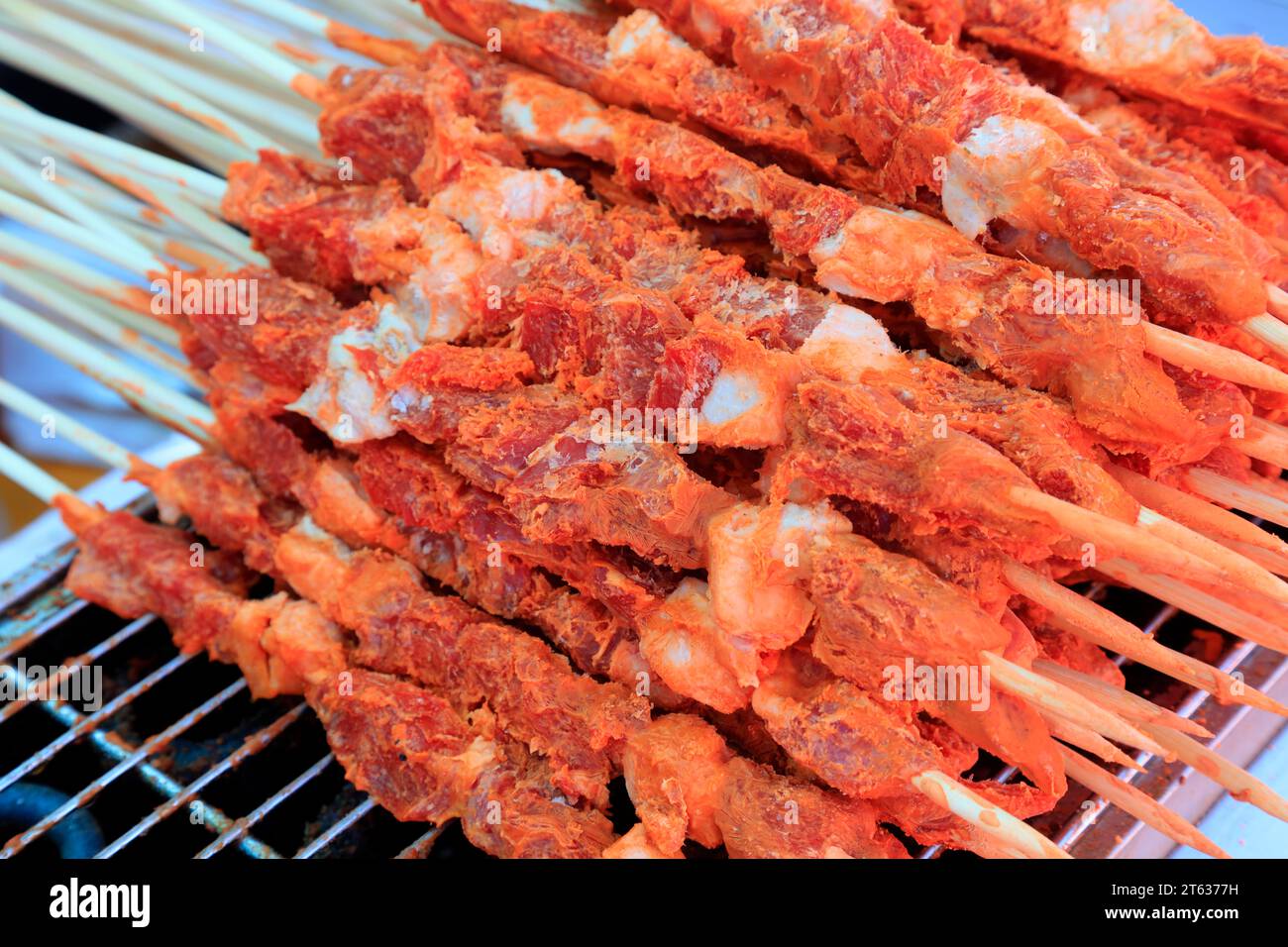 Chinese traditional food mutton string Stock Photo - Alamy