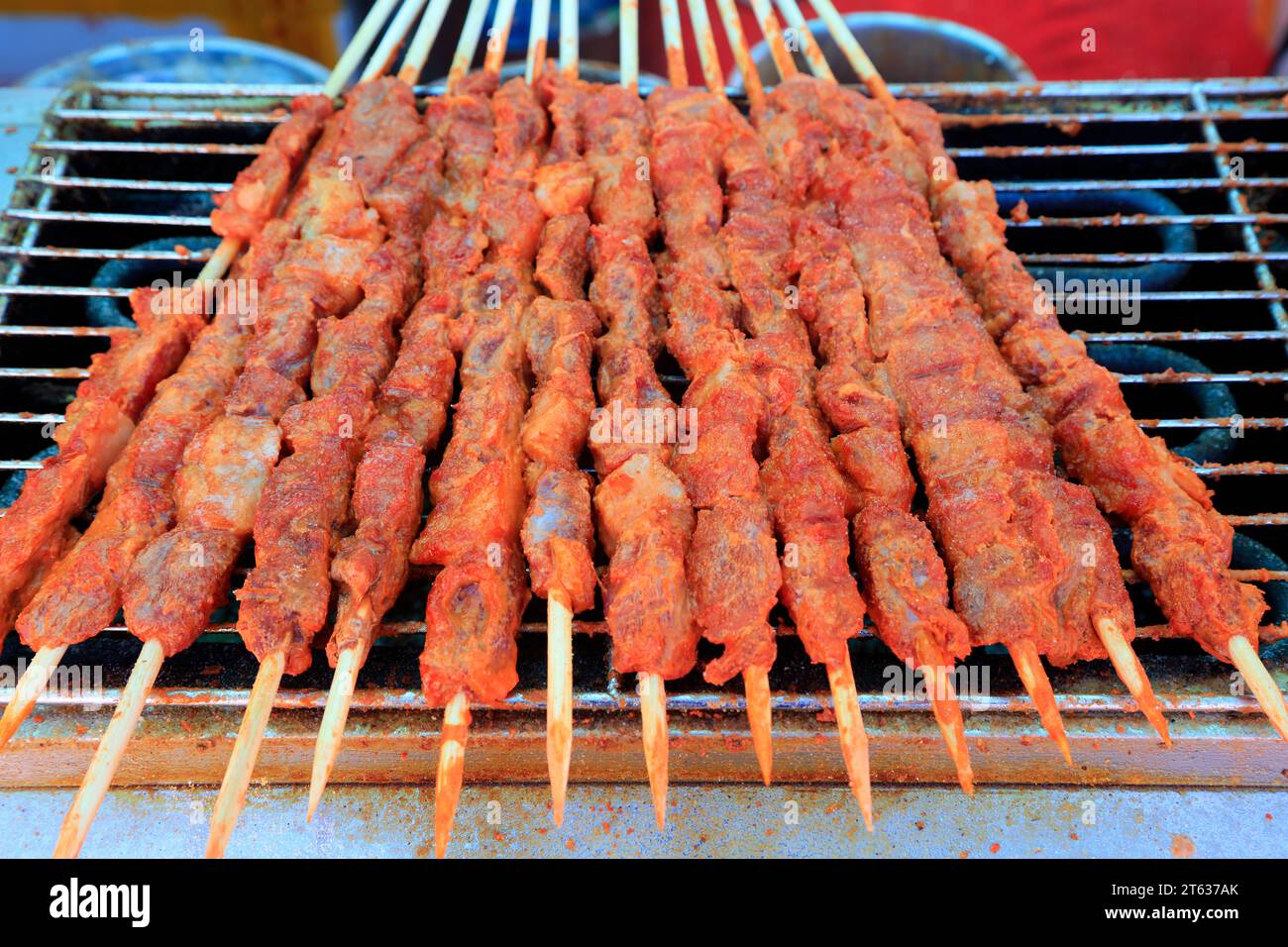 Chinese traditional food mutton string Stock Photo - Alamy