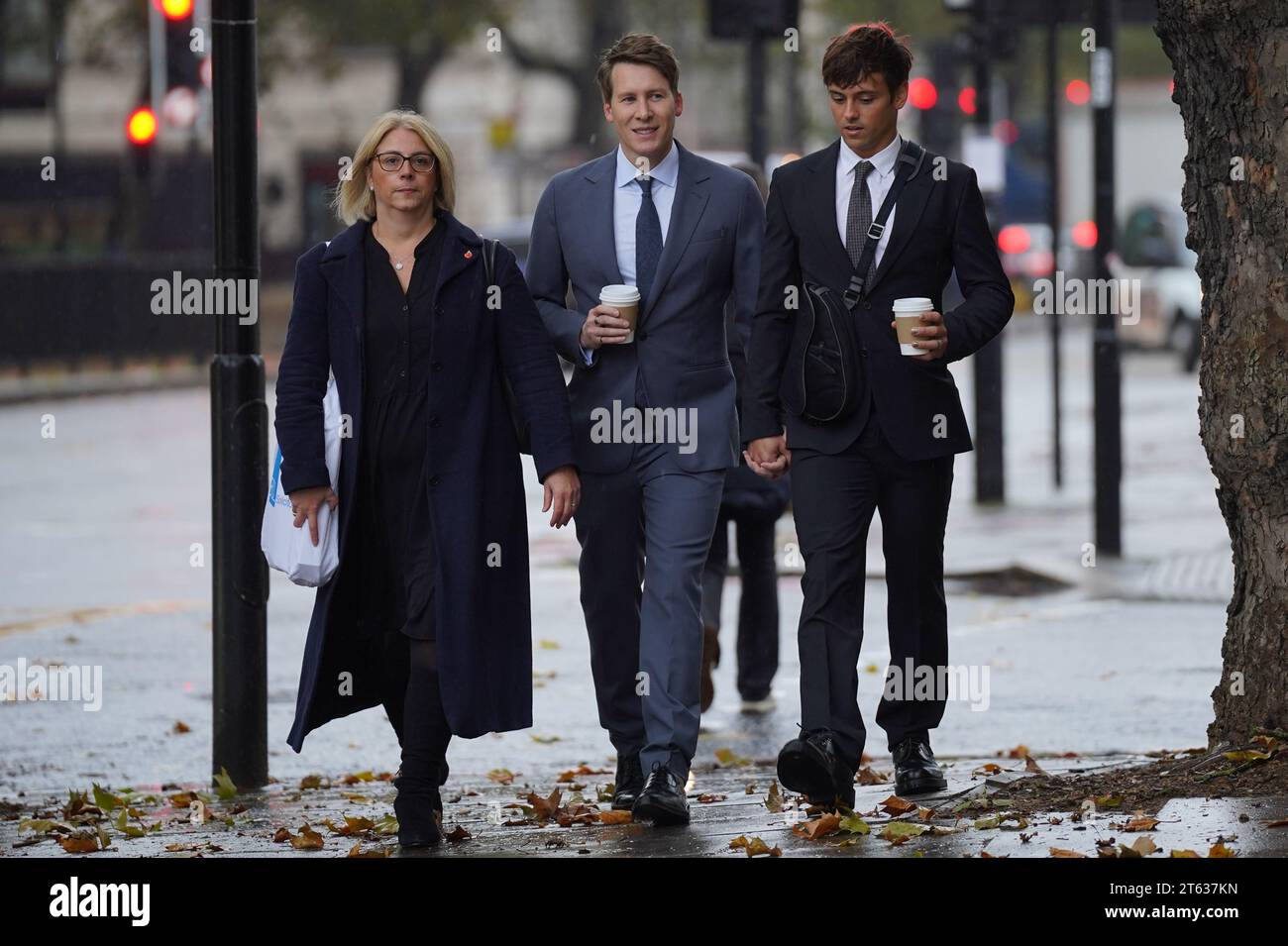 Dustin Lance Black (centre) arrives at Westminster Magistrates' Court ...