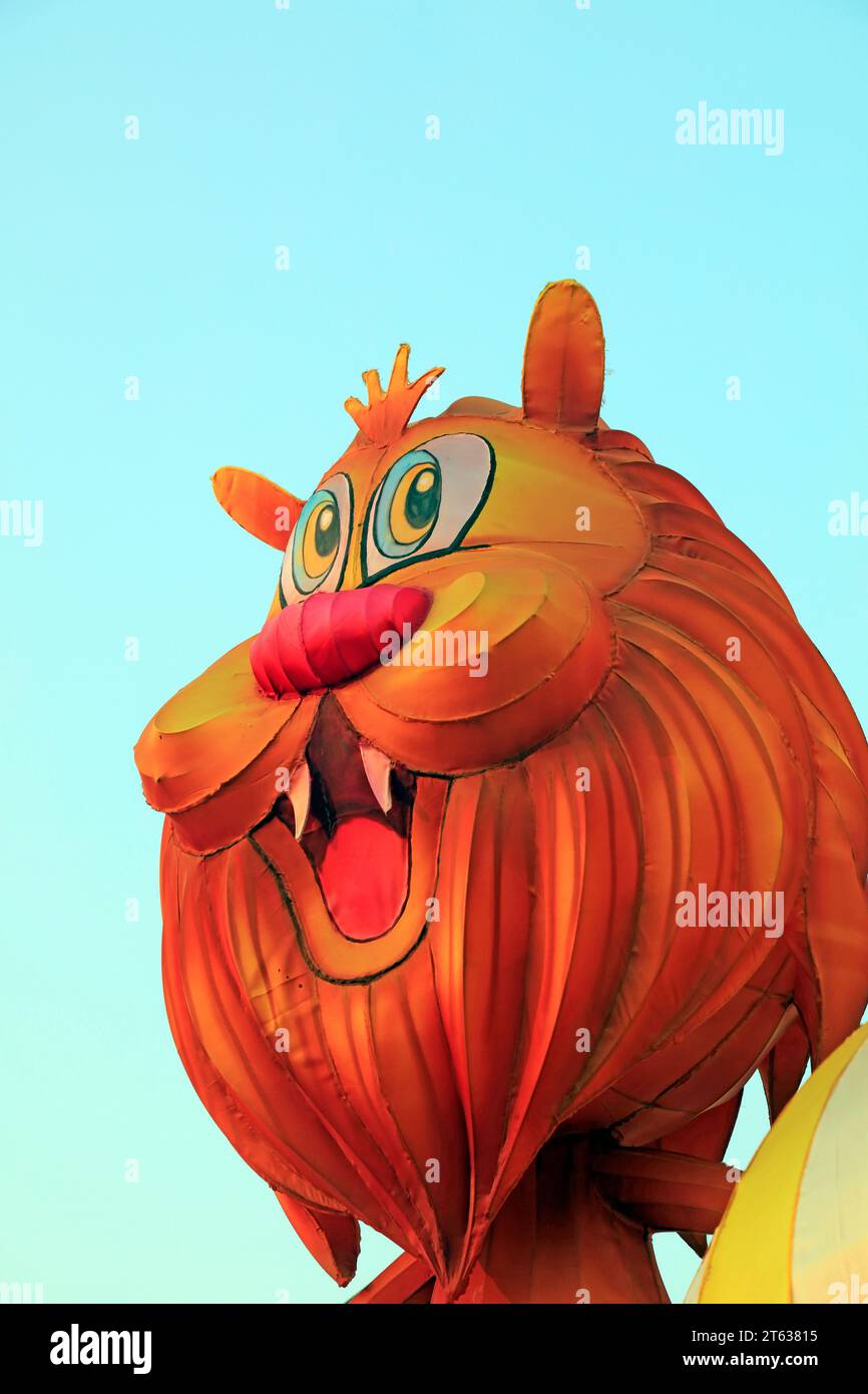 Lion cartoon features Stock Photo - Alamy