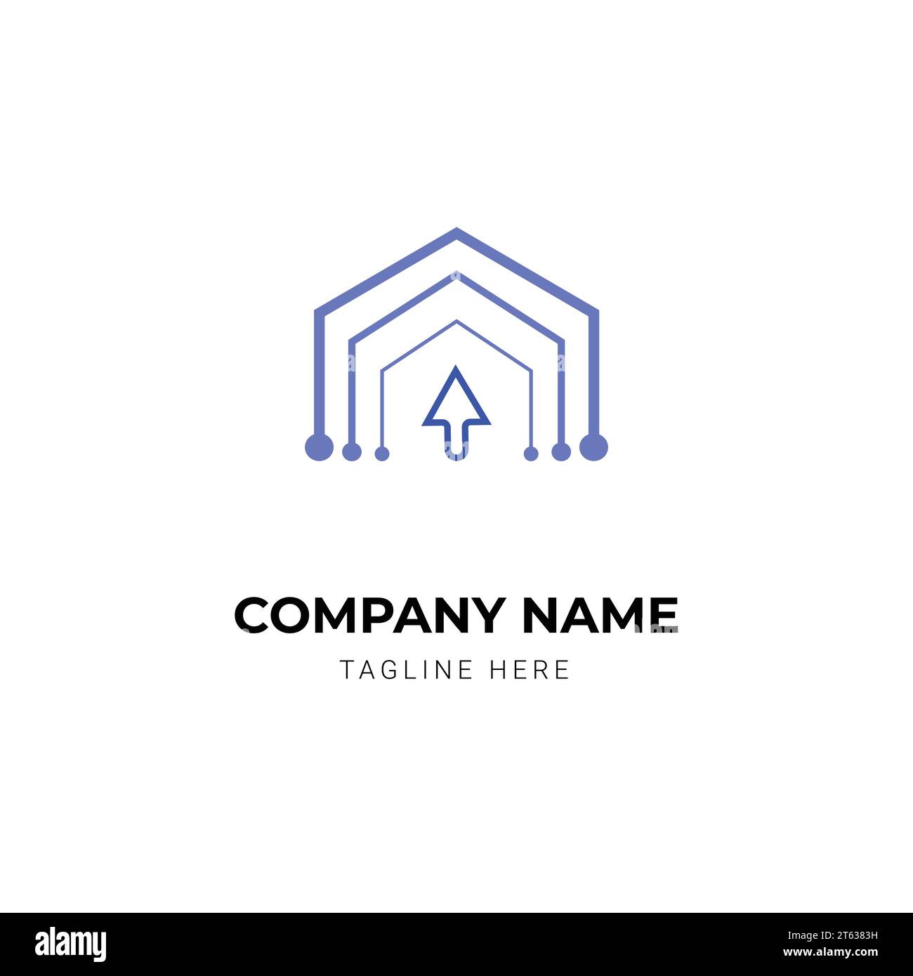 creative modern tech logo design template Stock Vector Image & Art - Alamy